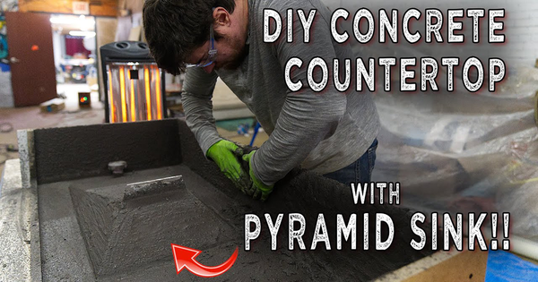 ABANDONED BUILDING RENO ep. 10 - Bathroom Design + Concrete Countertop ...