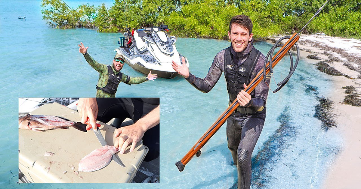 (CATCH & CLEAN) SpearFishing Urban Canal For Elusive Fish!! - AATL